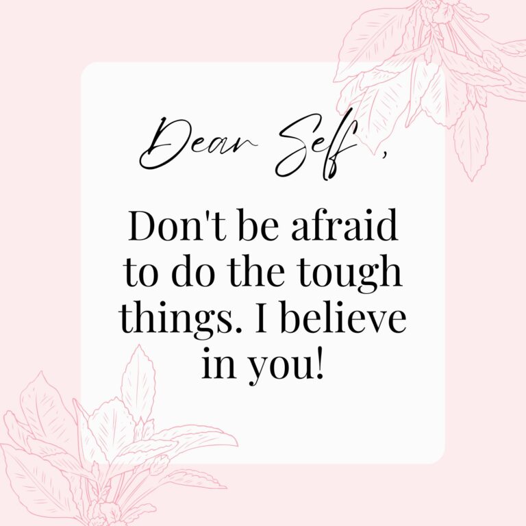 Motivational Dear Self Quotes - A Thousand Lights