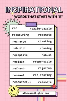105 Inspirational Words that Start with R - A Thousand Lights