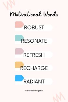 105 Inspirational Words that Start with R - A Thousand Lights