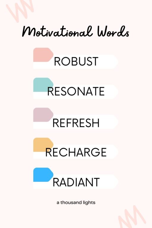 105 Inspirational Words that Start with R - A Thousand Lights