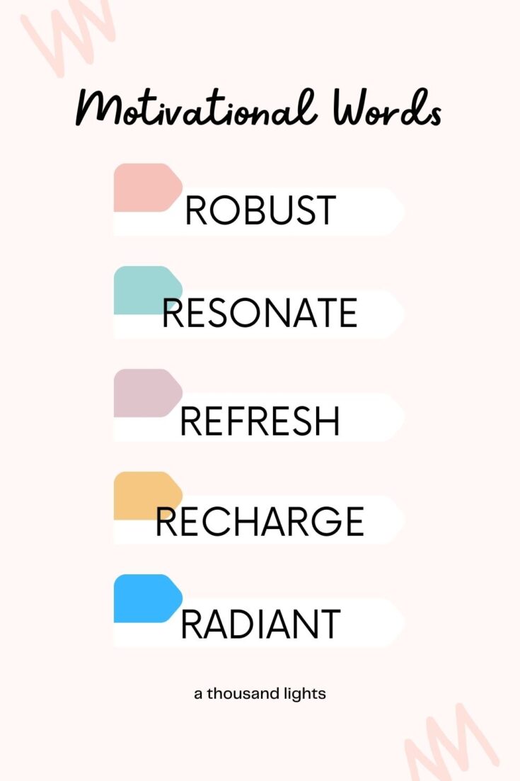 105 Inspirational Words that Start with R - A Thousand Lights