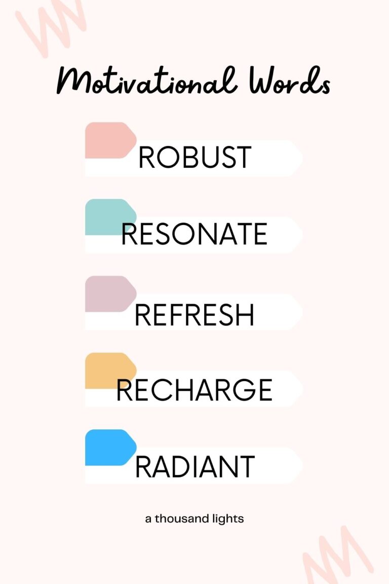 105 Inspirational Words that Start with R - A Thousand Lights