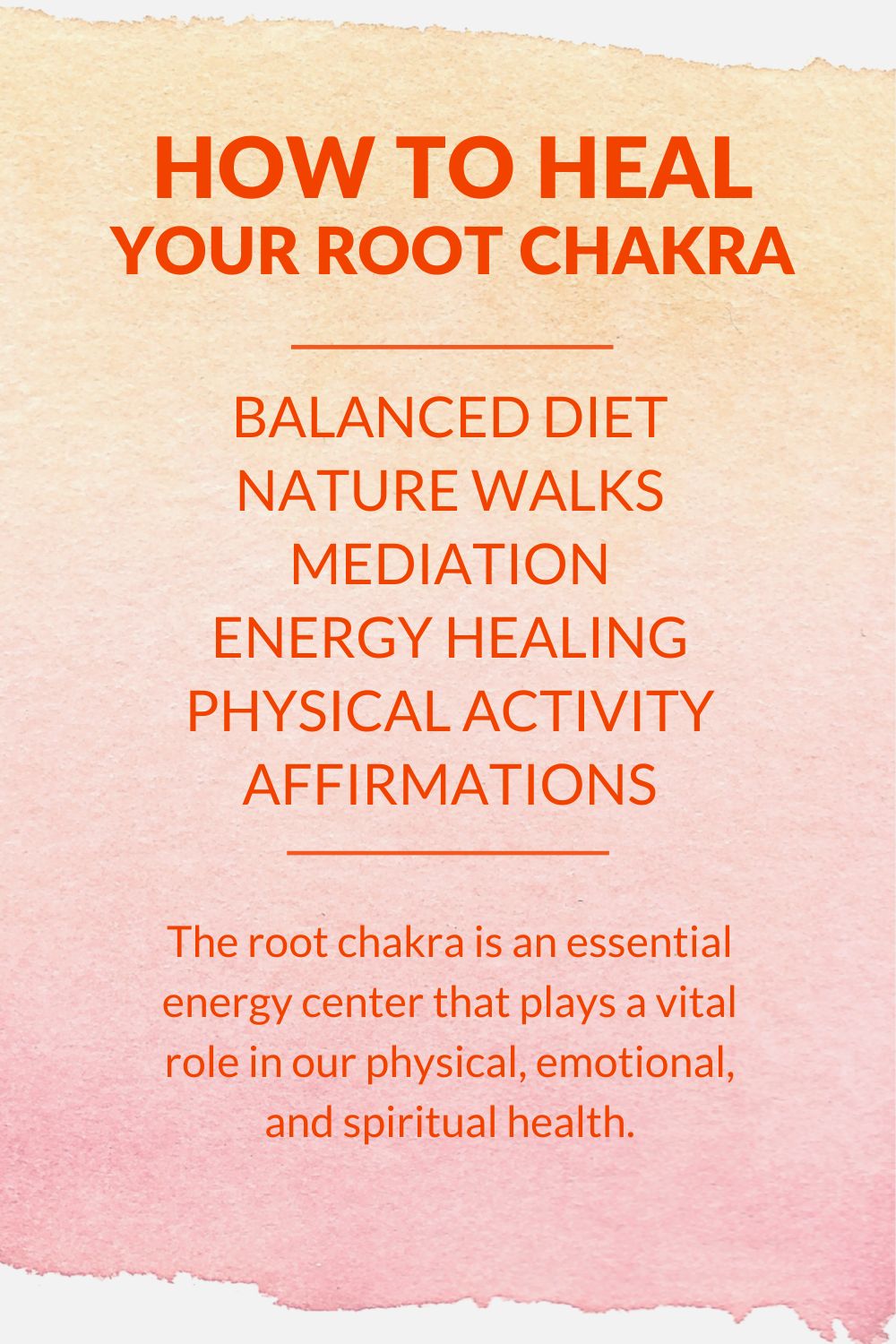 How To Heal Your Root Chakra - A Thousand Lights