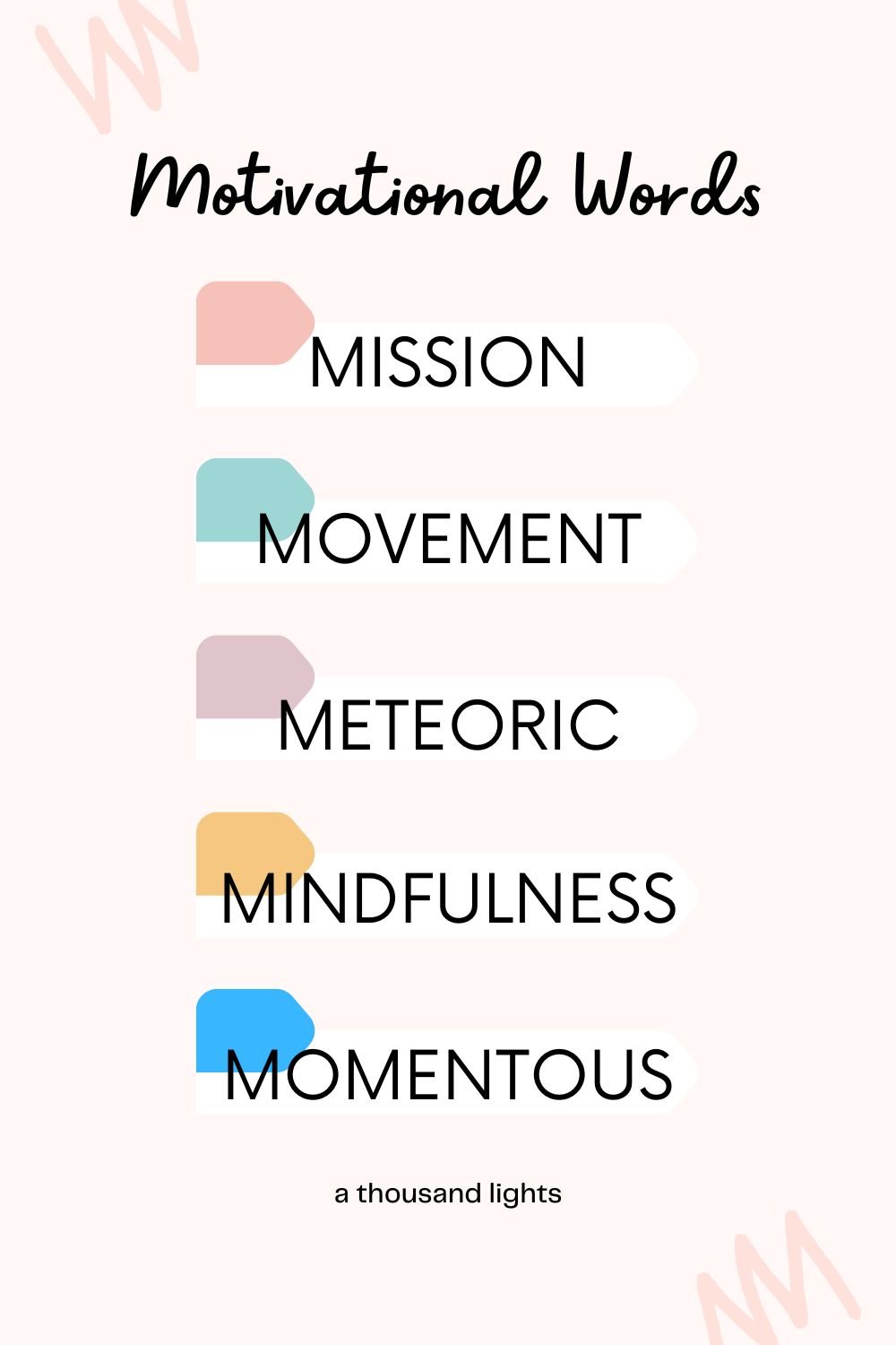 101 Motivational Words that Start with M - A Thousand Lights