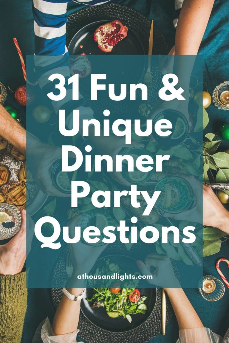 31 Fun and Unique Questions for Dinner Parties - A Thousand Lights